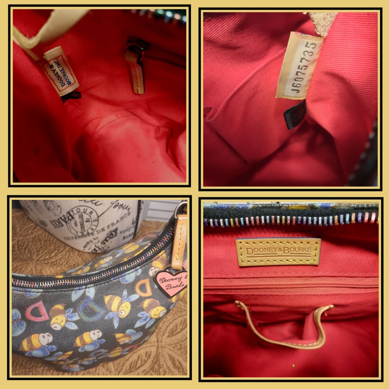 Dooney and Bourke Bumble Bee Small Bucket Bag Vintage Dooney and Bourke ...