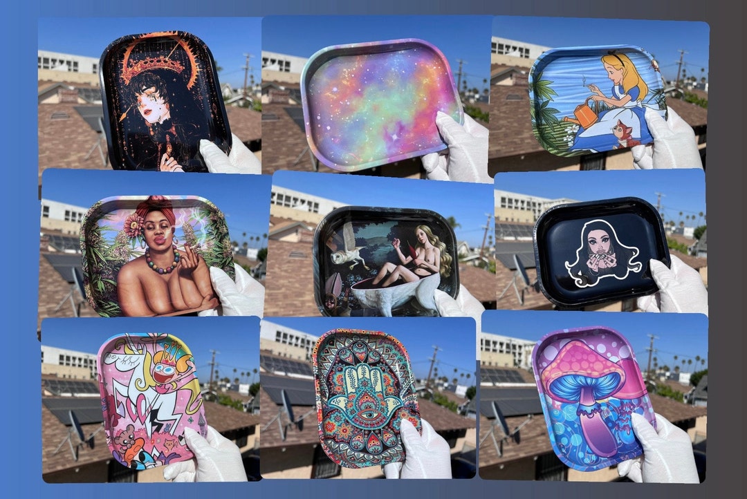 Mystery Rolling Trays Metal Rolling Tray Unique Design Tray Small ...