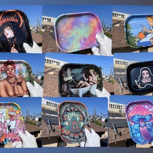 Mystery Rolling Trays Metal Rolling Tray Unique Design - Etsy