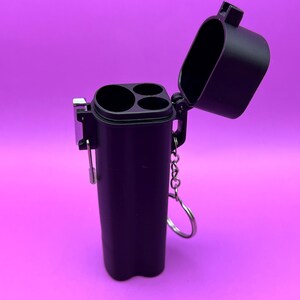 Flip-top Joint Case With Lock | Lighter Holder (black) - Etsy