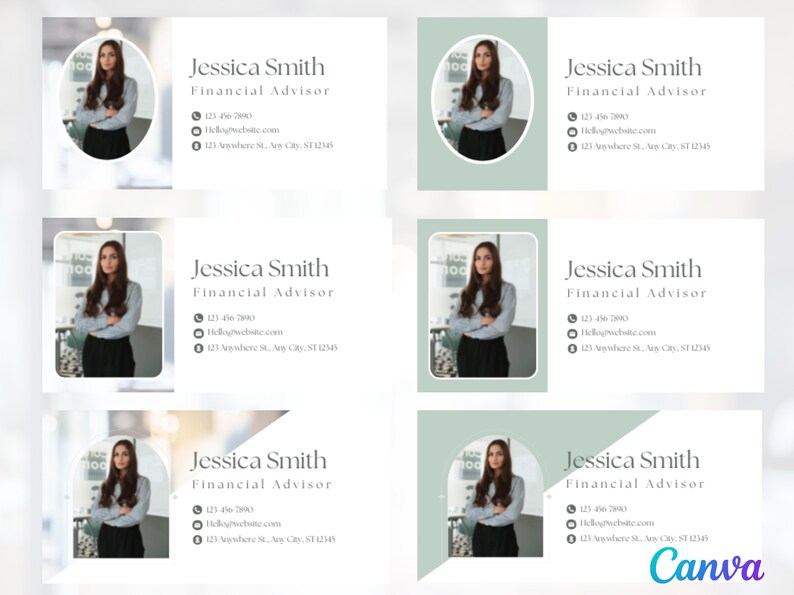 Professional Email Signature Template | Instant Download Canva Bundle ...