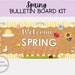 Printable Welcome Spring Bulletin Board Kit | Instant Download - Etsy