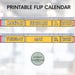 Printable Pencil Flip Calendar | Classroom Stationery | Elementary ...