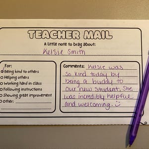 Printable Teacher Mail Stationery | Back to School | Classroom Forms ...