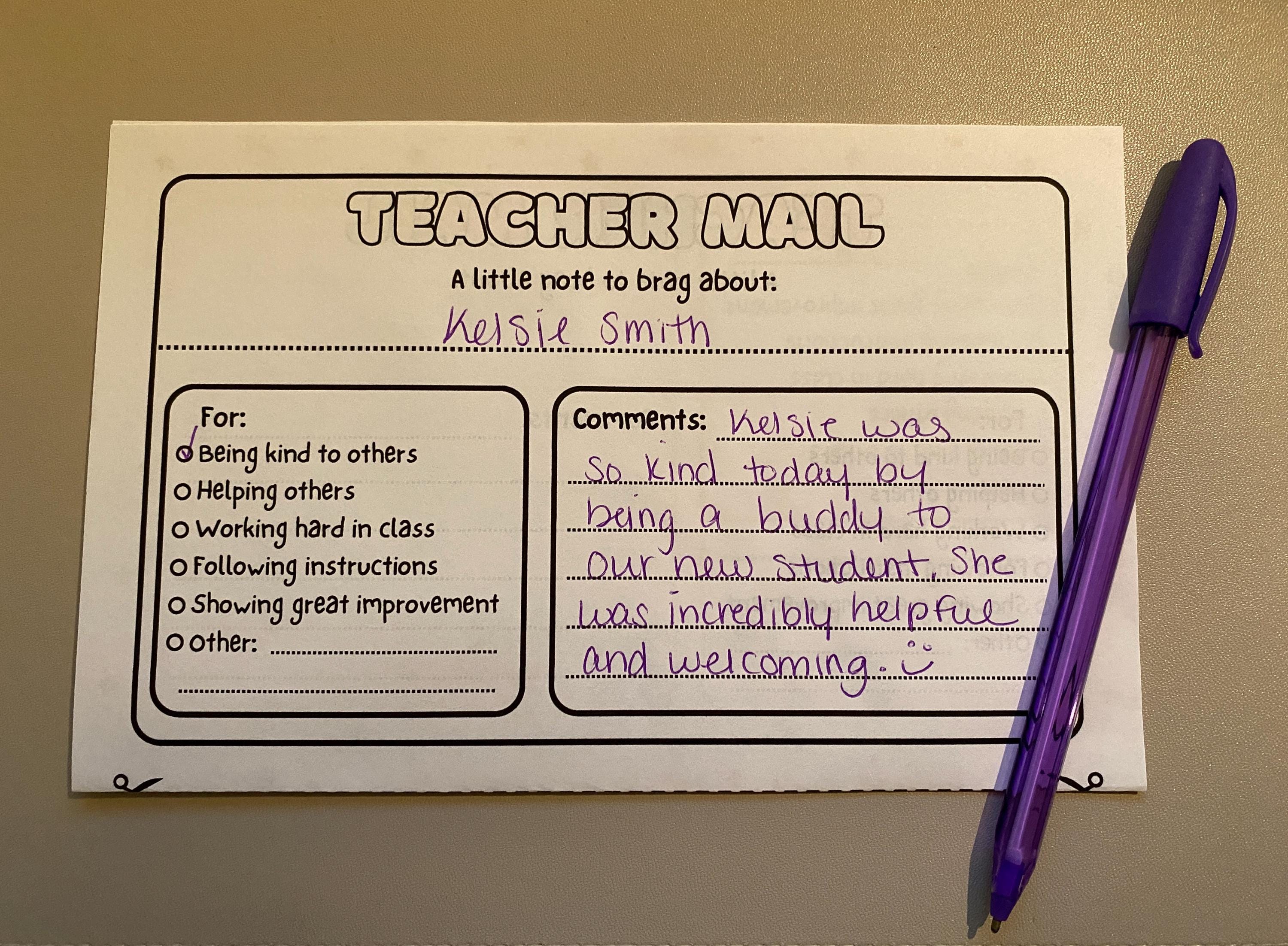 Printable Teacher Mail Stationery | Back to School | Classroom Forms ...