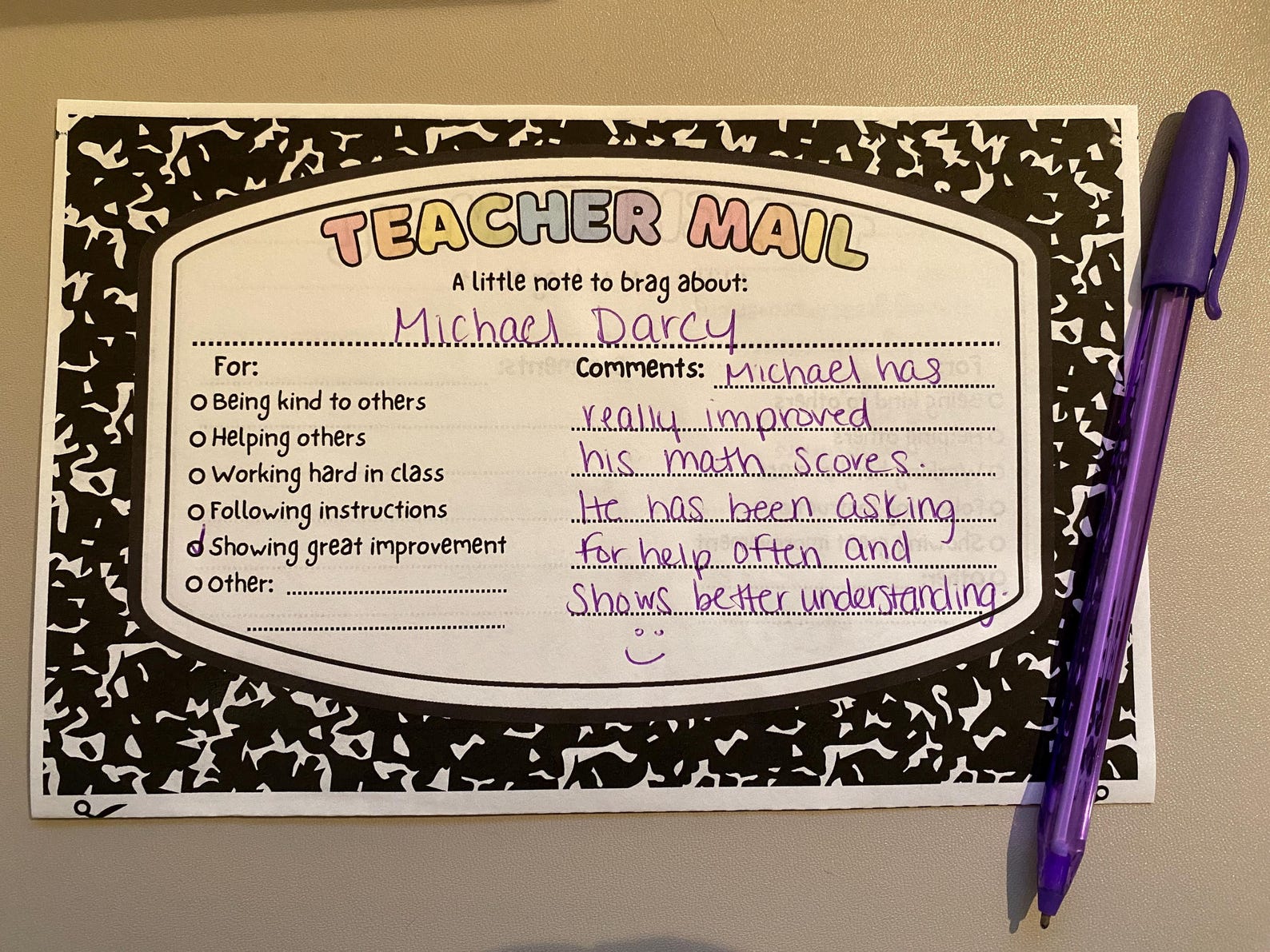 Printable Teacher Mail Stationery | Back to School | Classroom Forms ...