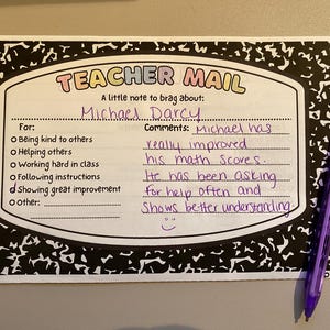 Printable Teacher Mail Stationery | Back to School | Classroom Forms ...