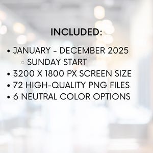 2025 Minimalistic Calendar Desktop Wallpaper | Modern Minimalistic ...