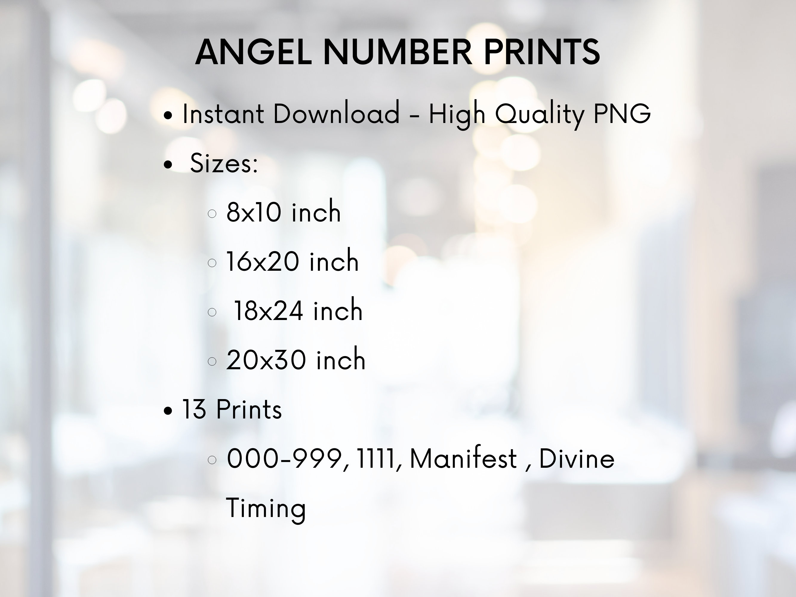 Angel Numbers Prints Instant Download Printable Posters Spiritual ...