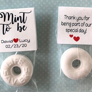 Personalized Wedding Mints: Assembled Favors for Guests - Etsy