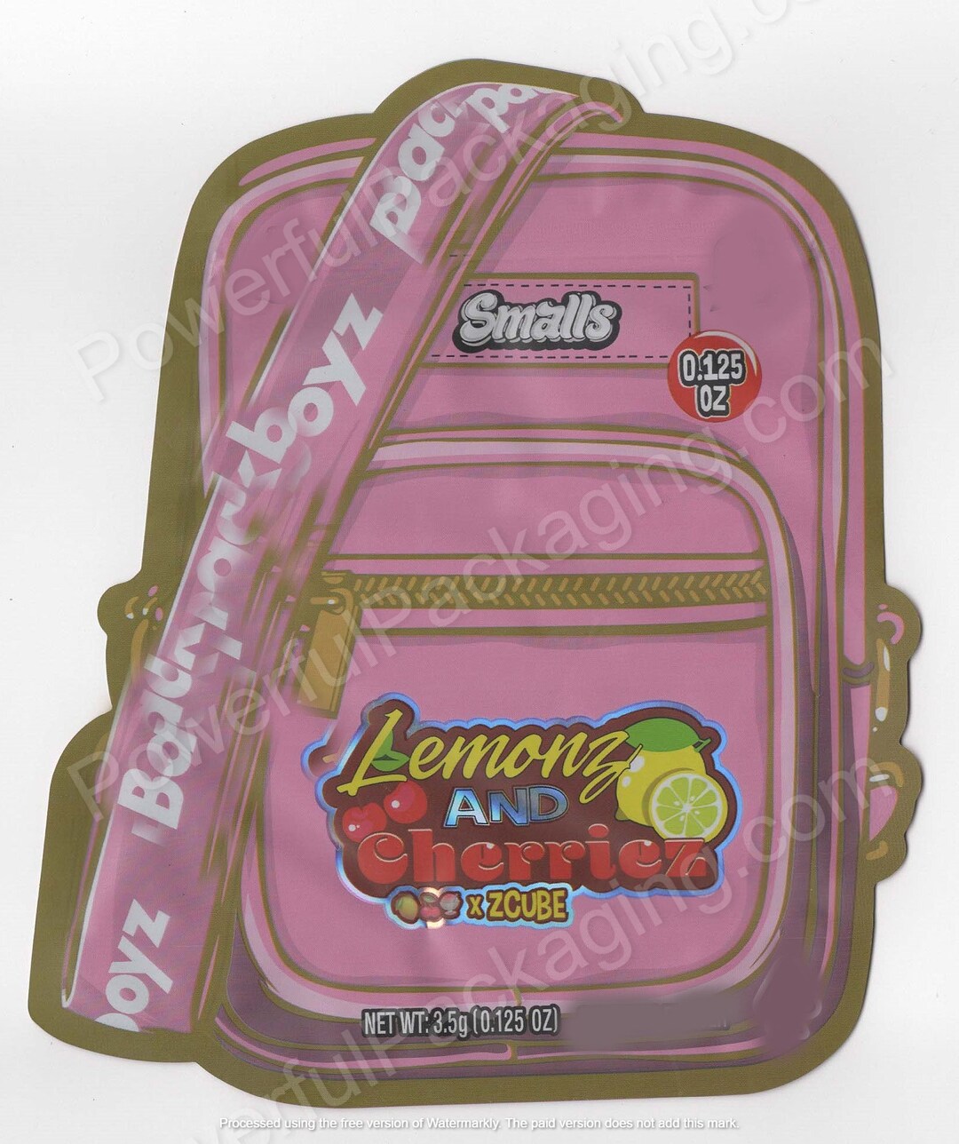 Lemonz and Cherriez Zcube Backpackboyz Snack Bags W/ Holographic ...