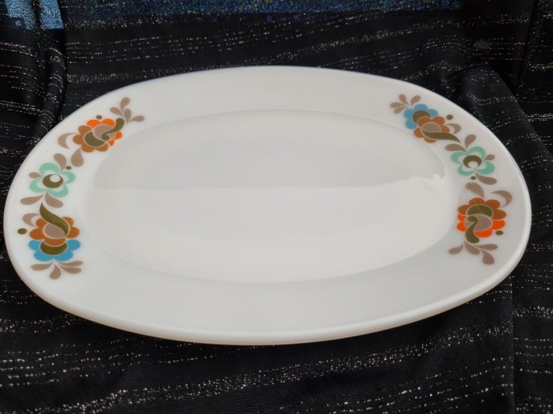 Vintage JAJ *PYREX* 1970s Platter/dinner Plate in TEMPO 'carnaby ...