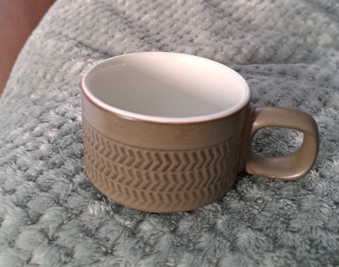 Rare Vintage *DENBY* 'CHEVRON' Small Tea Cup/demitasse Coffee Cup - Etsy