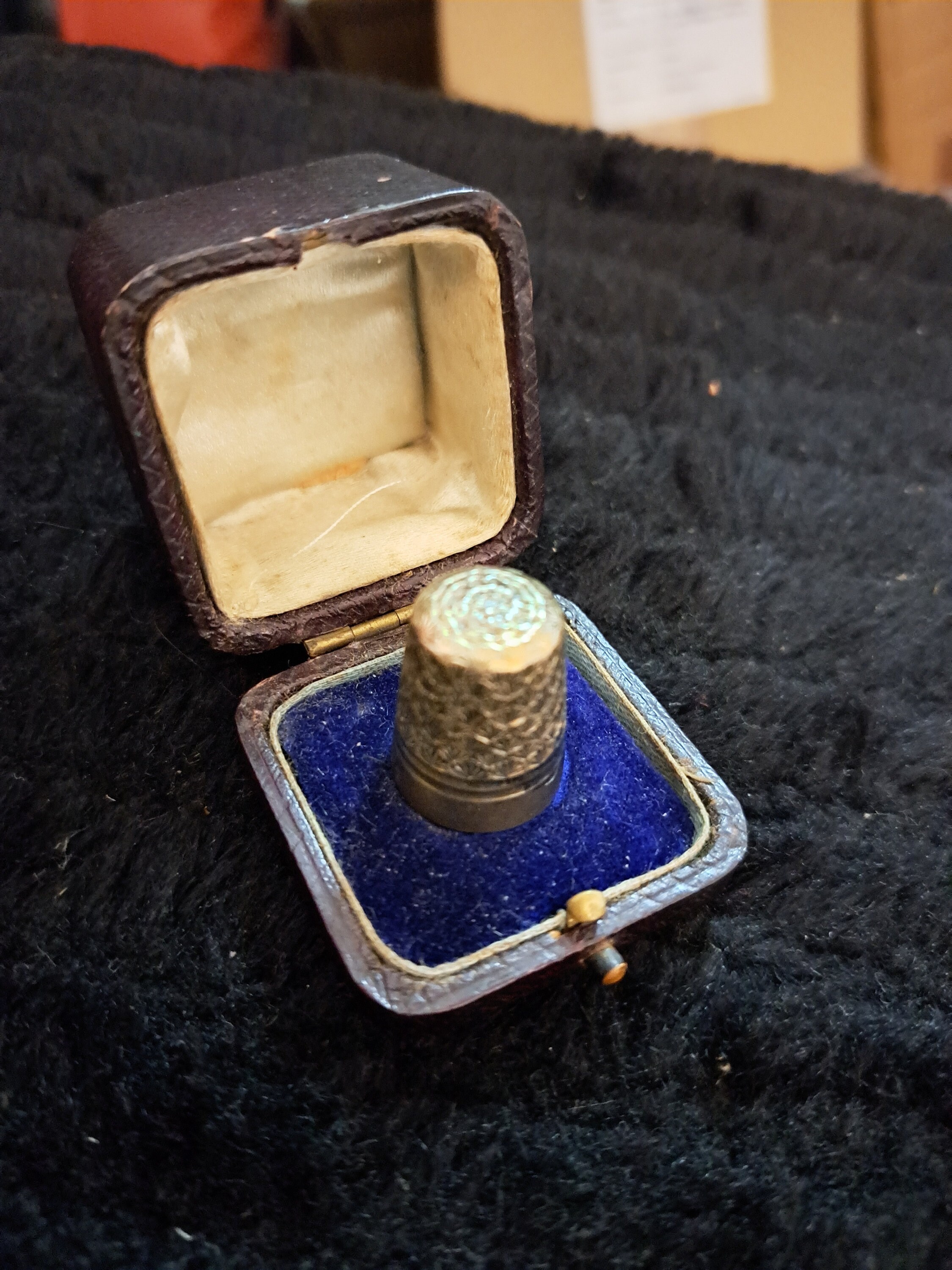 Antique charles Horner DORCAS Silver Thimble in Box - Etsy