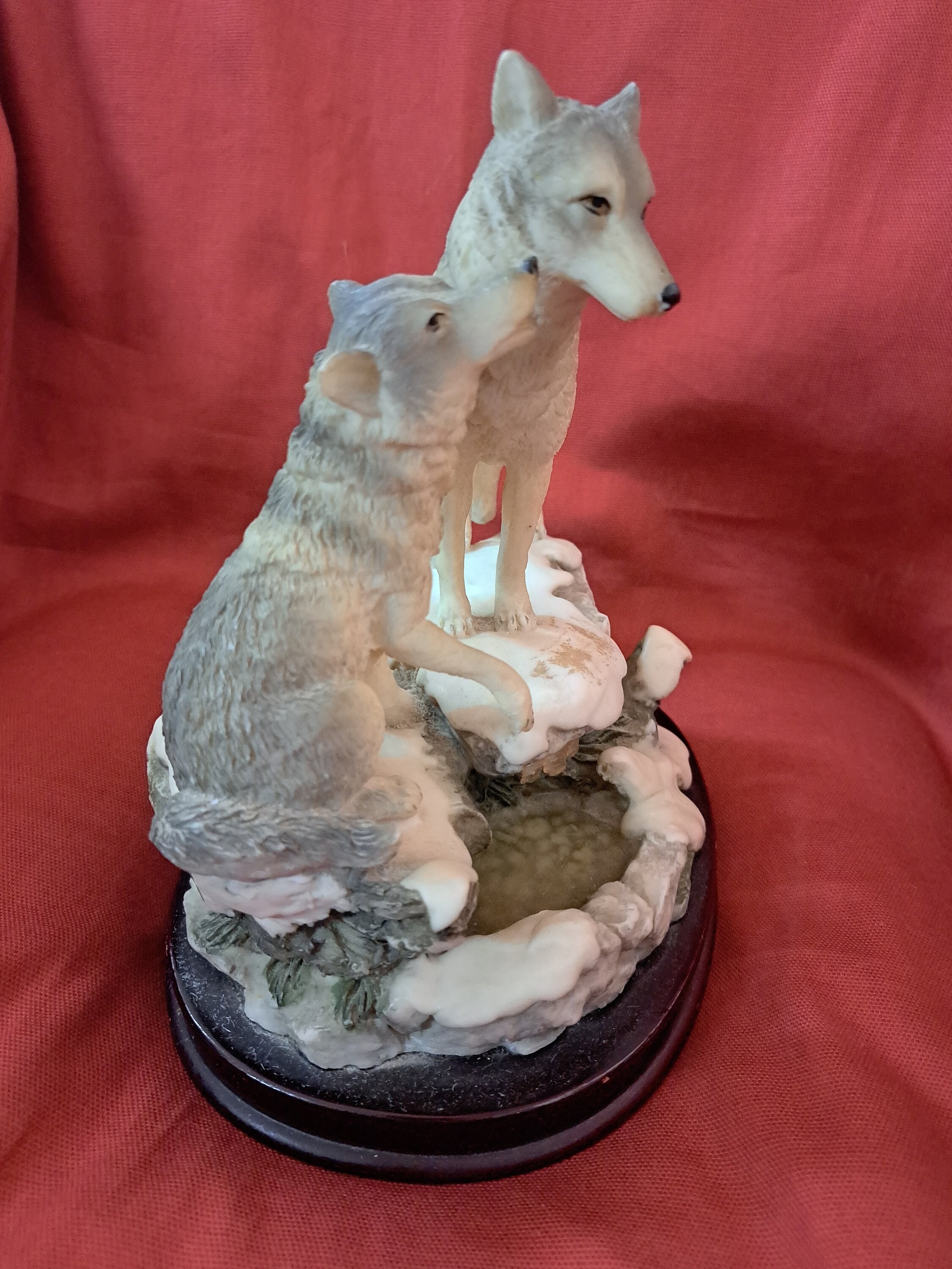 Vintage JULIANA COLLECTION Wolves on Snow Covered Rocks - Etsy