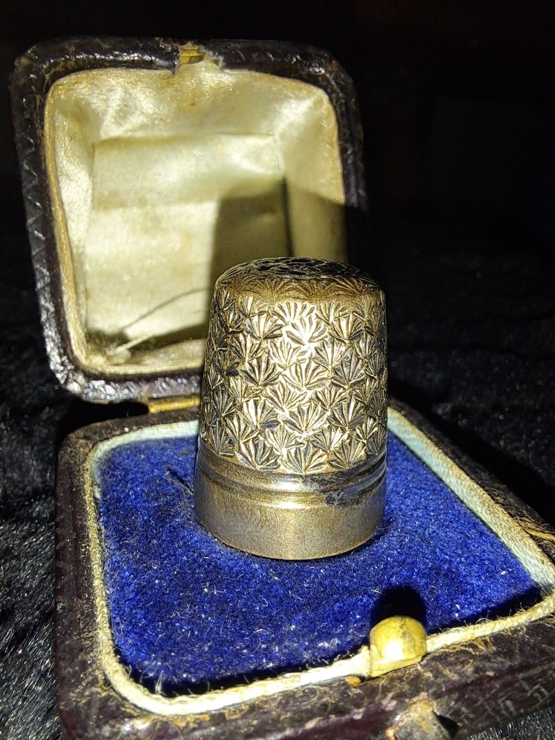 Antique charles Horner DORCAS Silver Thimble in Box - Etsy