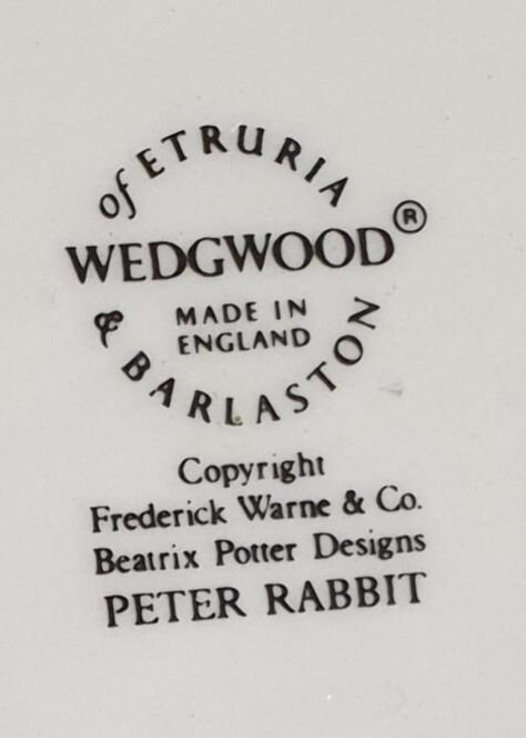 Vintage *WEDGWOOD* 'peter Rabbit' Porridge Bowl - Frederick Warne & Co ...