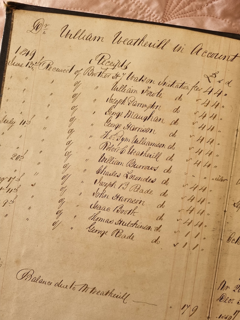 Antique *MASONIC* Ledger 1849 - 1950 Zetland Freemason's Lodge 100 ...