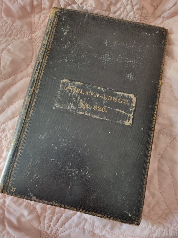Antique MASONIC Ledger 1849 1950 Zetland Freemason's - Etsy