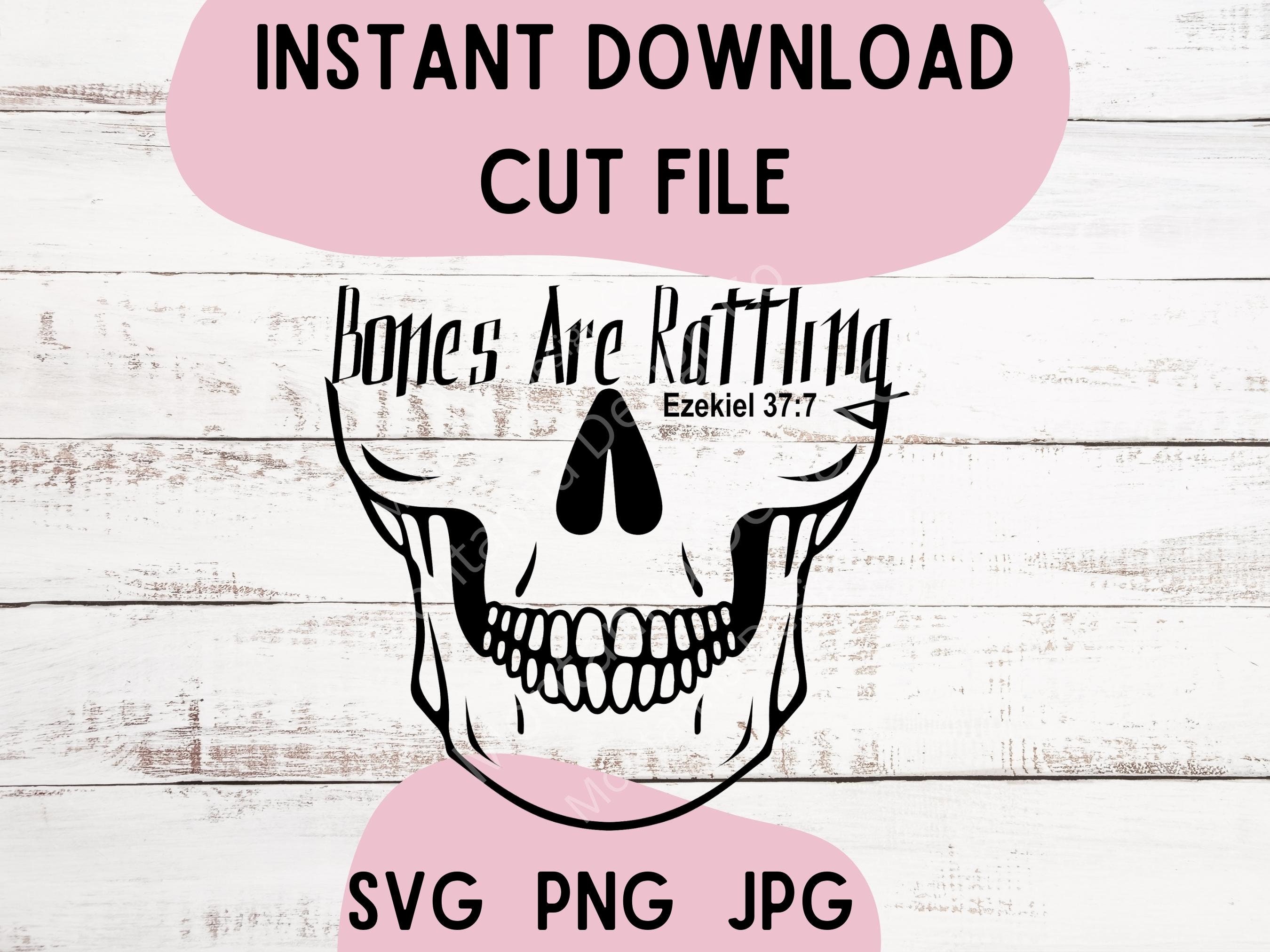 Bones Are Rattling Instant Download SVG Halloween - Etsy
