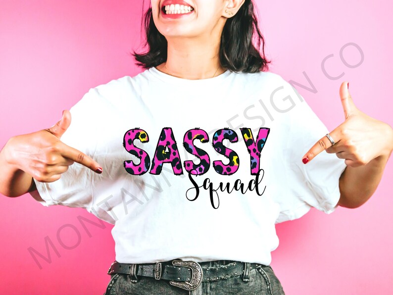 Sassy Squad, Hot Pink, Instant Download Sublimation, PNG, Printable Art ...