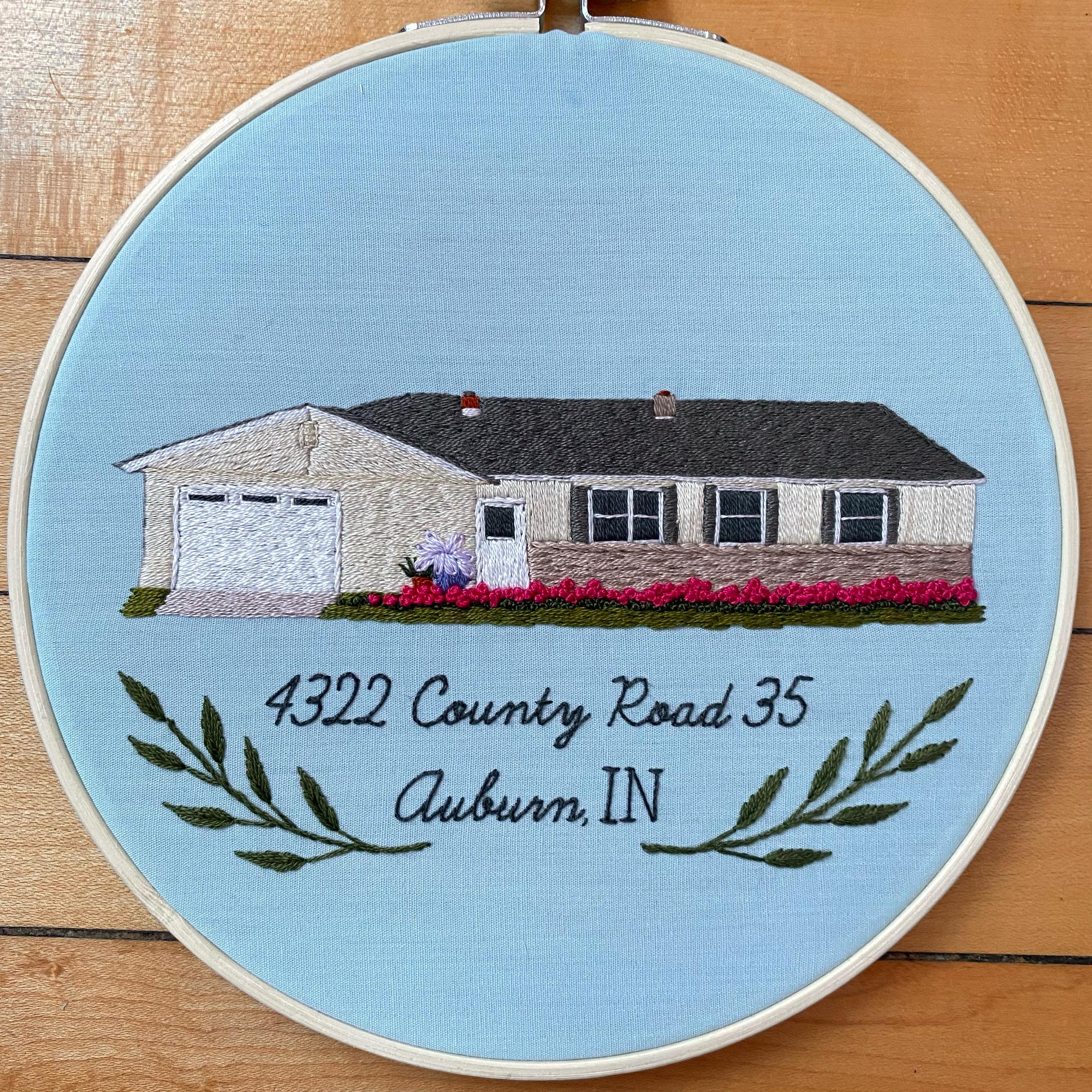 Custom House Embroidery - Etsy