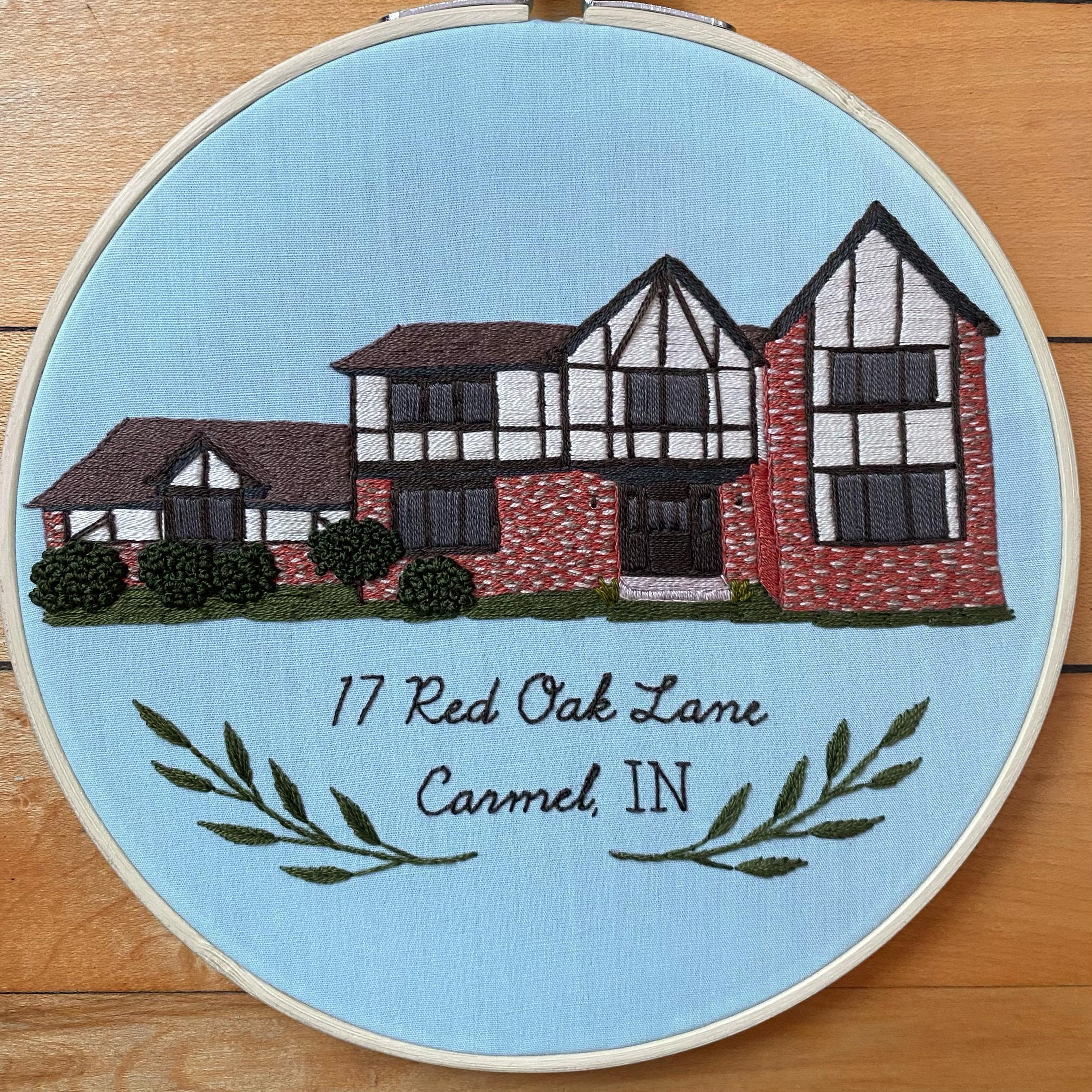 Custom House Embroidery - Etsy