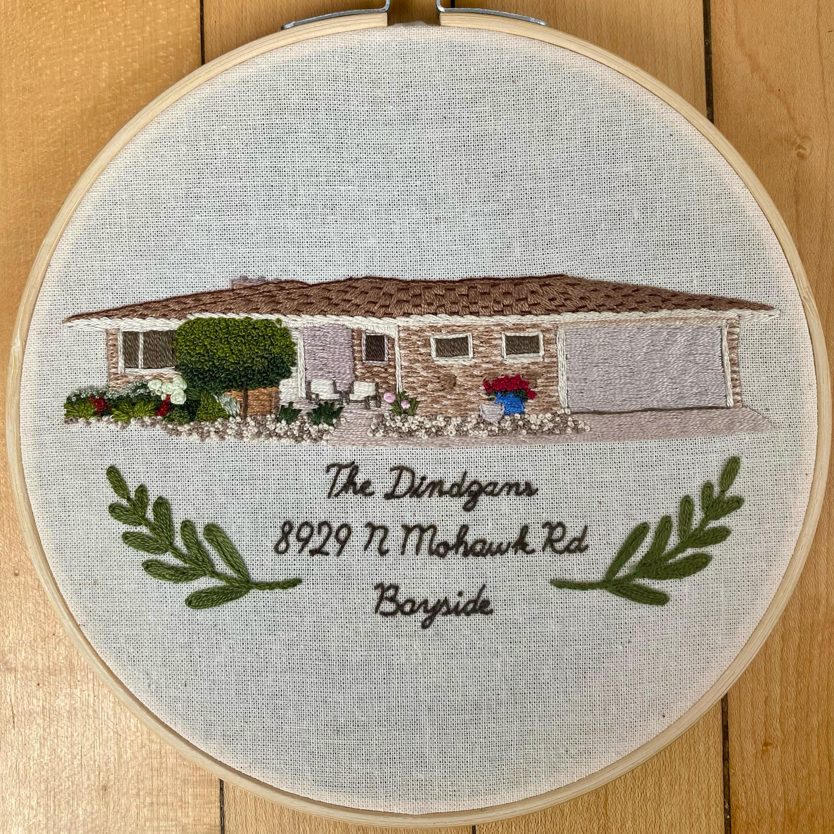 Custom House Embroidery - Etsy