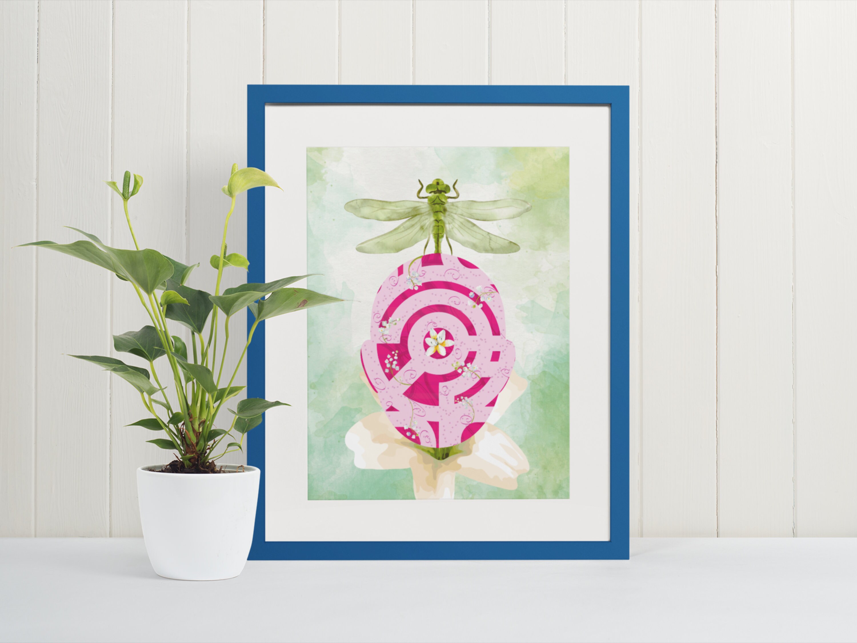 Preppy Room Decor Coquette Maze Art Printable Bauhaus Poster Roommate ...