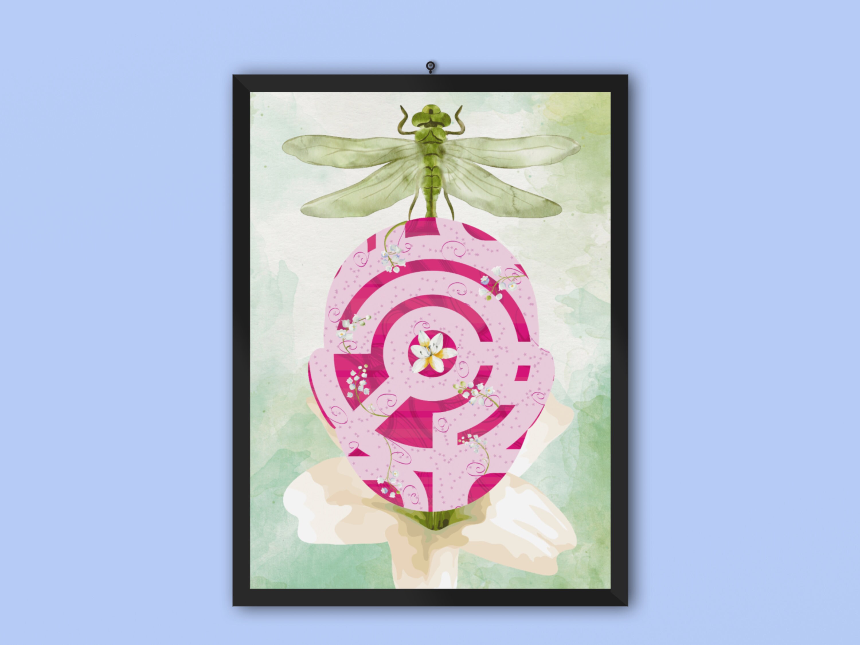 Preppy Room Decor Coquette Maze Art Printable Bauhaus Poster Roommate ...