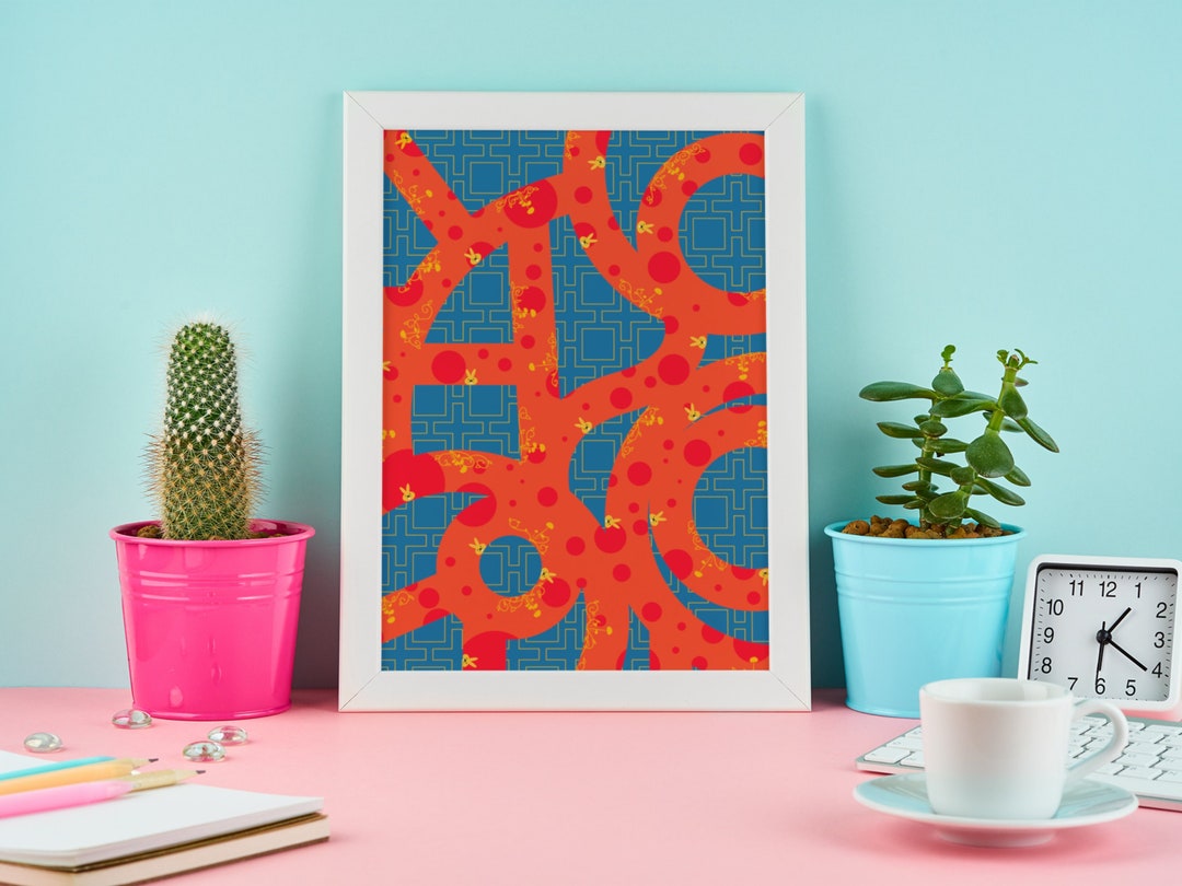 Coquette Maze Art Printable Preppy Room Decor Coquette Room Decor ...