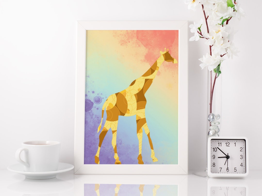 Preppy Room Decor Giraffe Maze Art Download Funky Wall Art Y2K Room ...