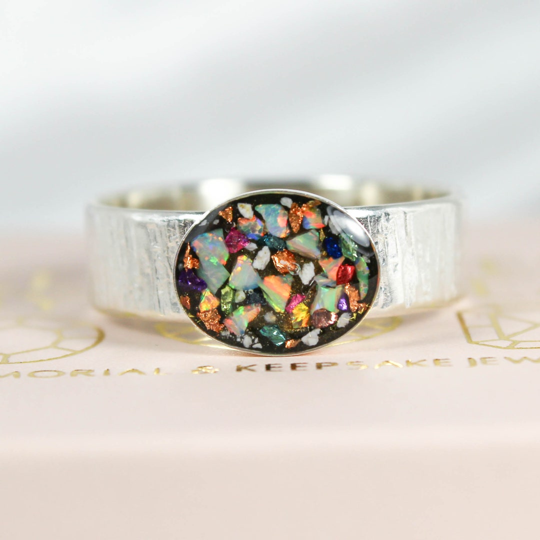 Cremation Ring, Ashes Ring, Pet Ashes Ring, Cremation Ashes Jewelry - Etsy