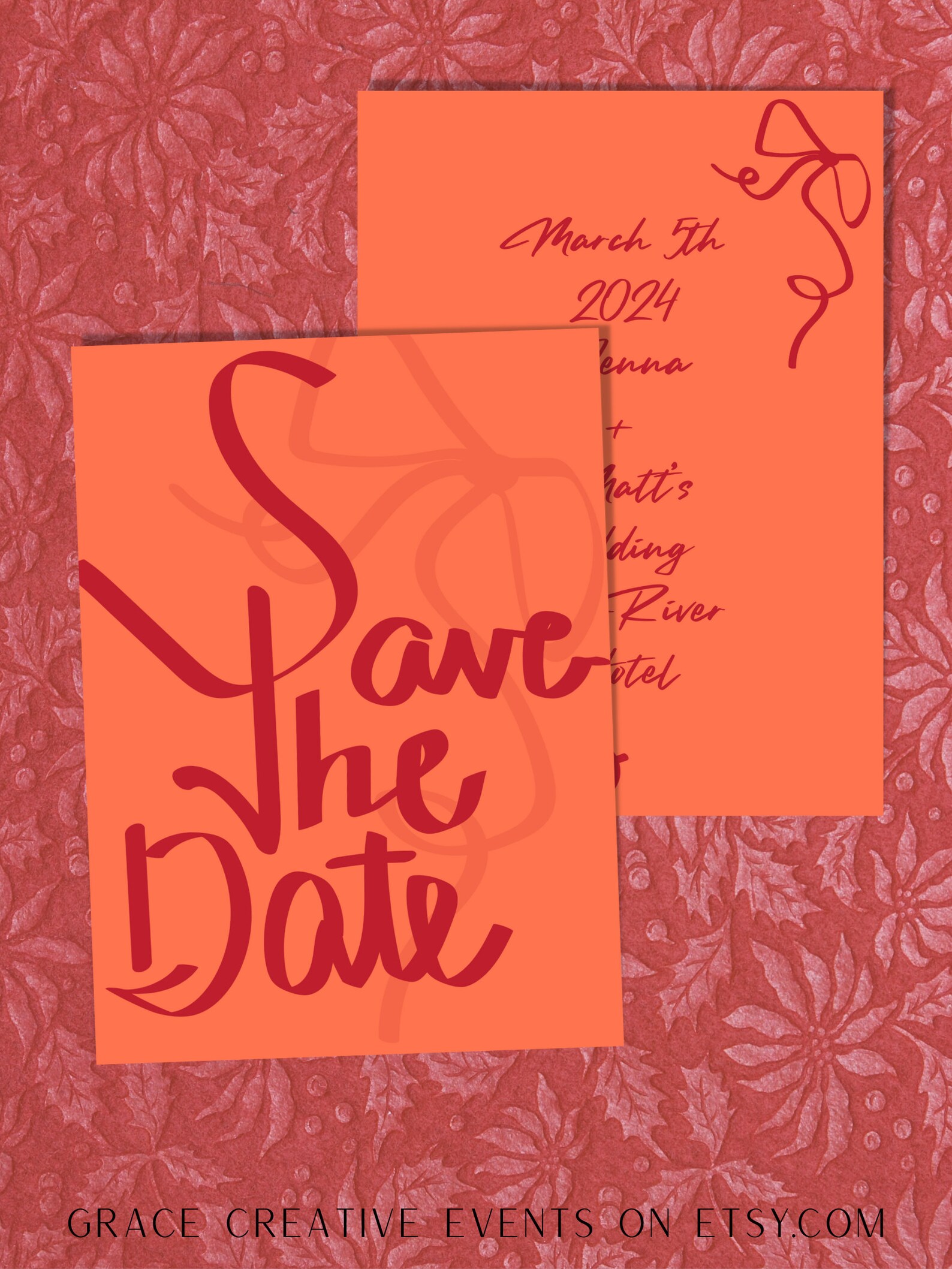 Custom Illustrated Save the Date - Digital Template | Hand-drawn ...
