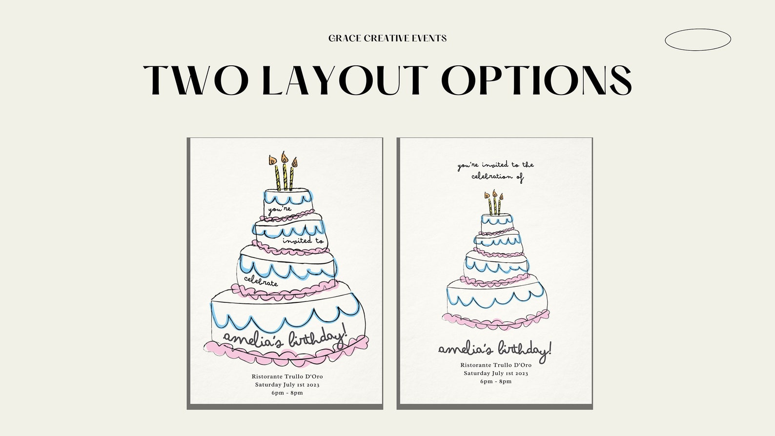 Custom Illustrated Birthday Party Invitation - Digital Template | Hand ...