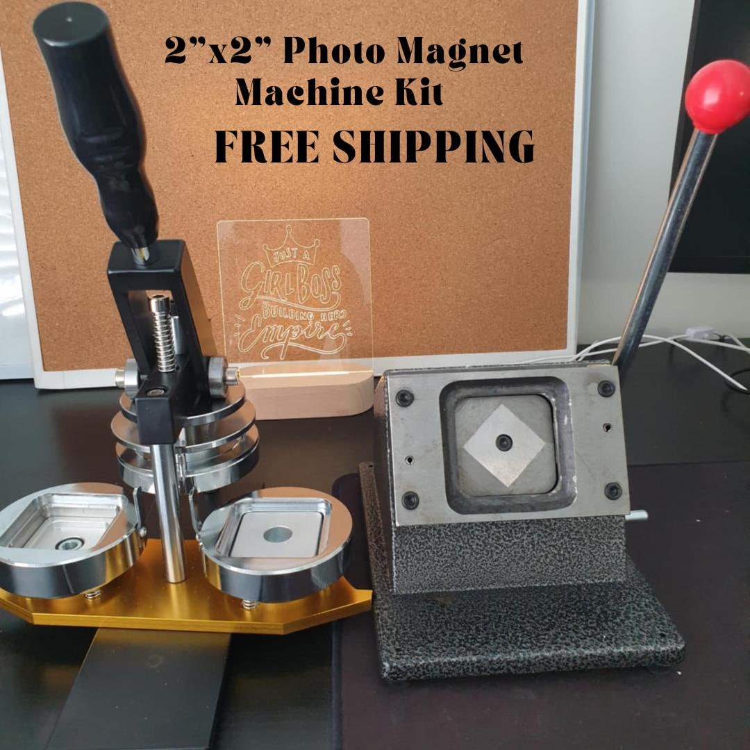 50x50mm (2"x2") Magnet Machine Kit | Fridge Magnet Maker | Complete Set ...