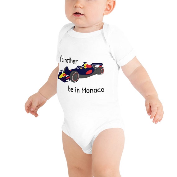 Formula 1 Baby Onesie monaco Redblue Car F1 Formula - Etsy