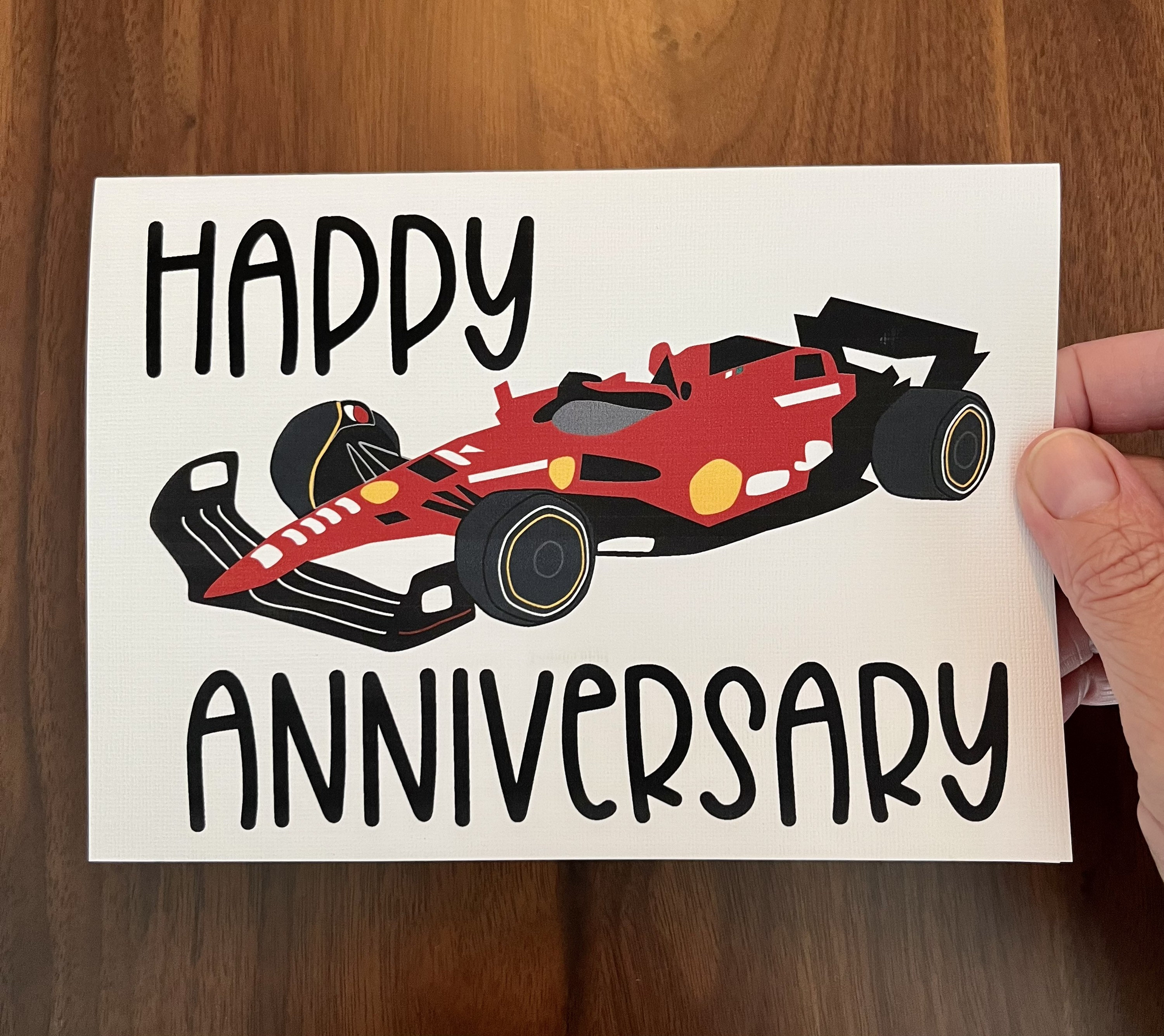 Formula 1 Happy Anniversary Card red F1 Formula One Grand Prix - Etsy