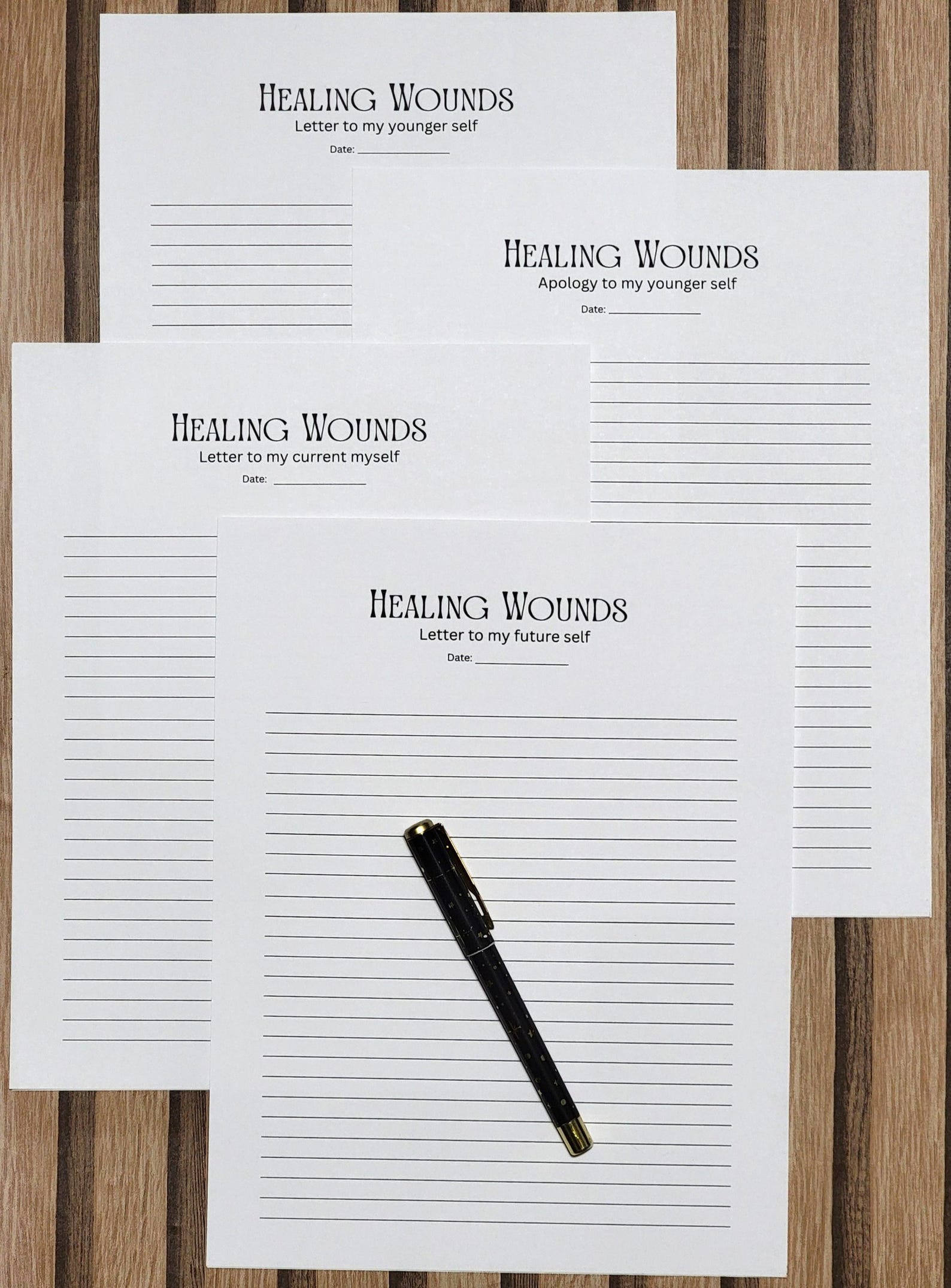 Healing Wounds Lined PDF Printable Journal Pages - Etsy