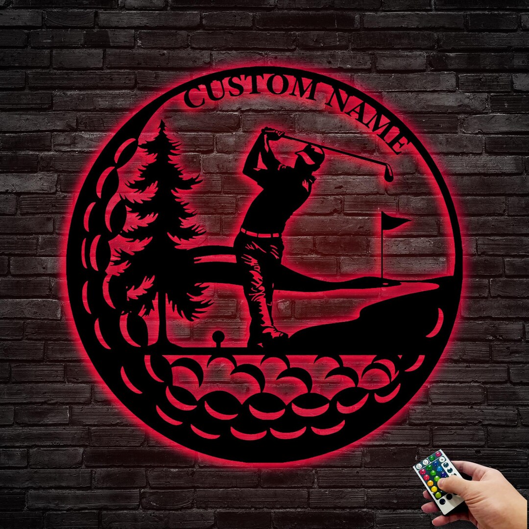 Personalized Golf Sign,personalized Golf Decor, Golf Wall Art,19th Hole ...