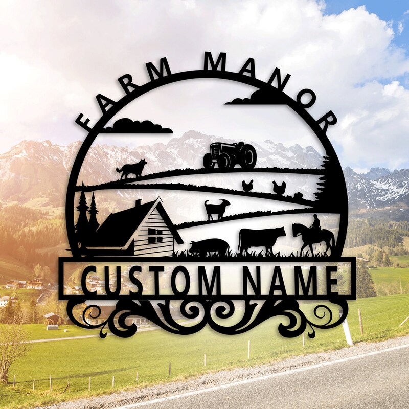Custom Farm Sign - Etsy
