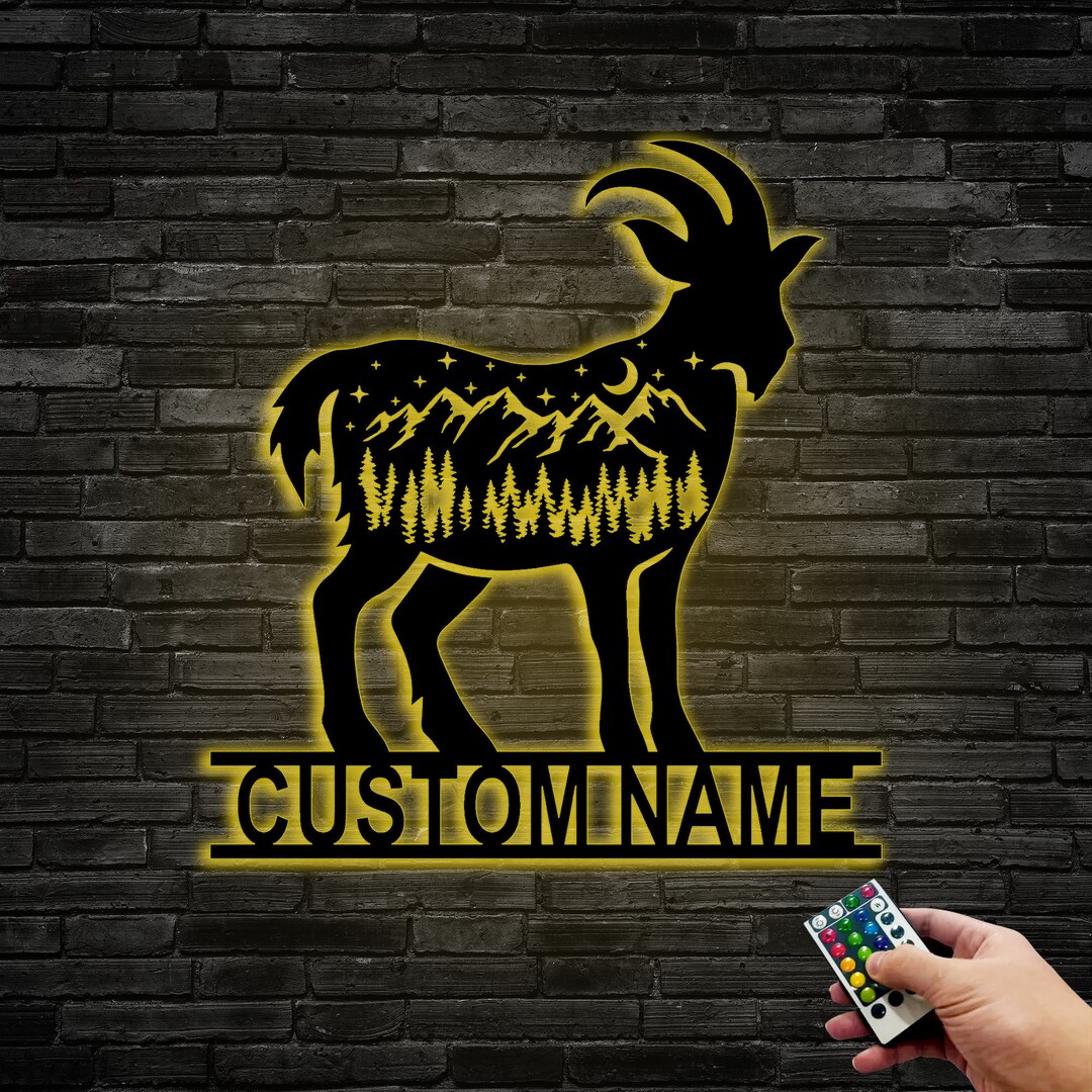 Personalized Sheep Metal Sign,funny Lamb Sign,goat Sheep Metal Wall Art ...