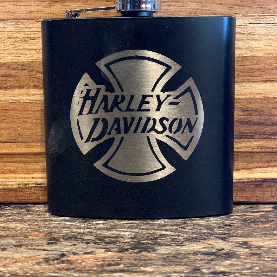 Harley Davidson Gift Flask Personalized Mom Dad Biker Gift - Etsy