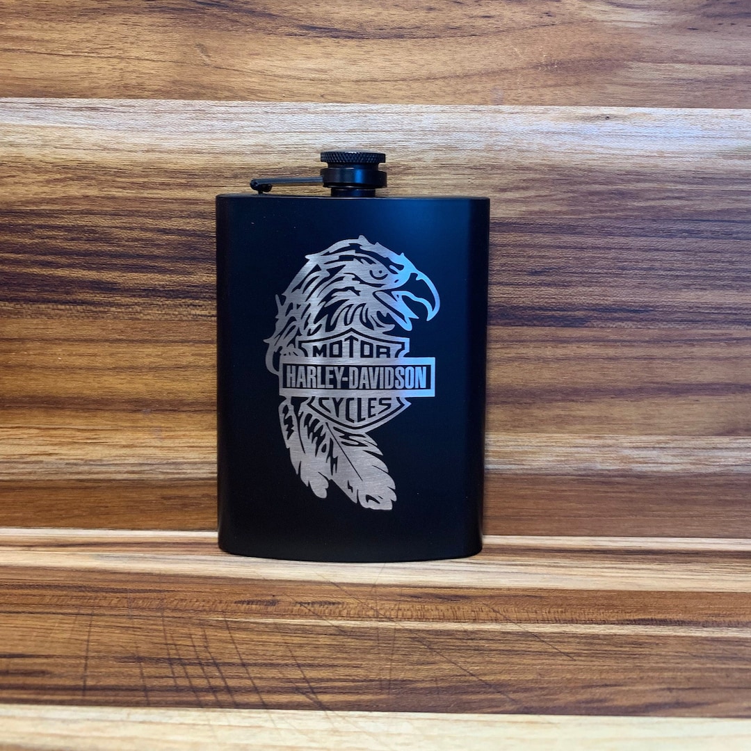 Harley Davidson Gift Flask, Personalized, Mom Dad Biker Gift, Wedding ...
