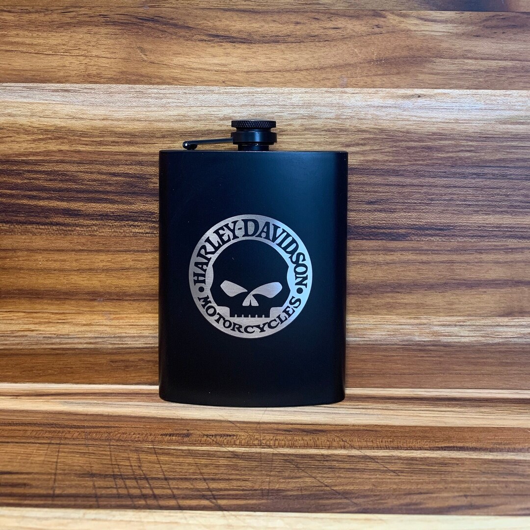 Harley Davidson Gift Flask, Personalized, Mom Dad Biker Gift, Wedding ...