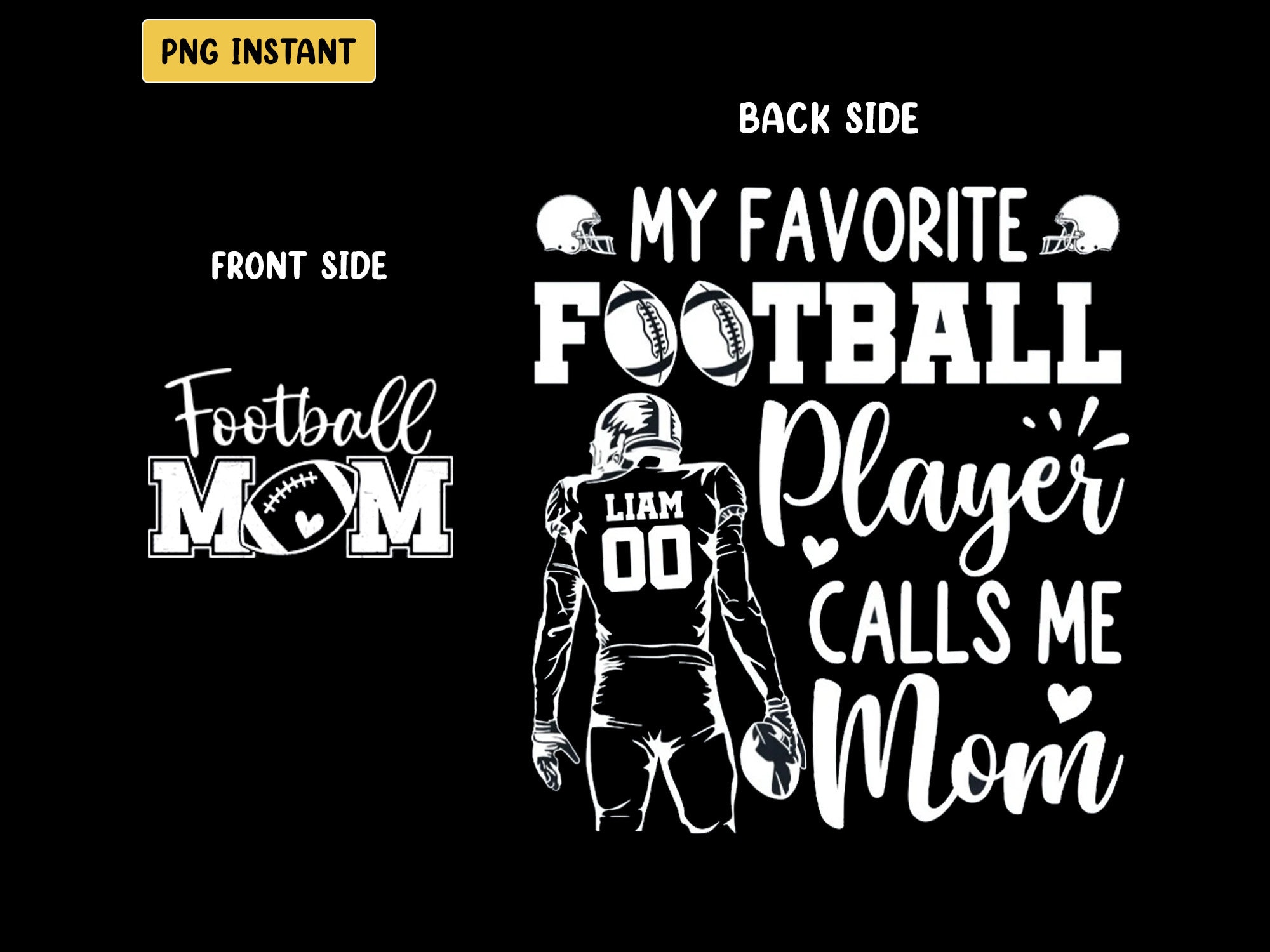 Football Mom Png Personalized My Favorite Player Calls Me Mom - Etsy