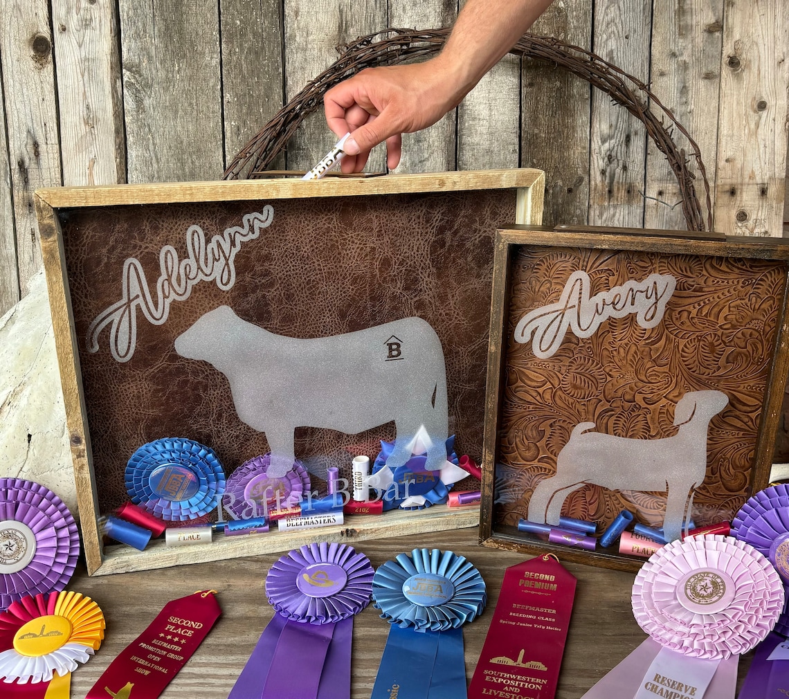 Ribbon Keepsake Shadow Box - Etsy