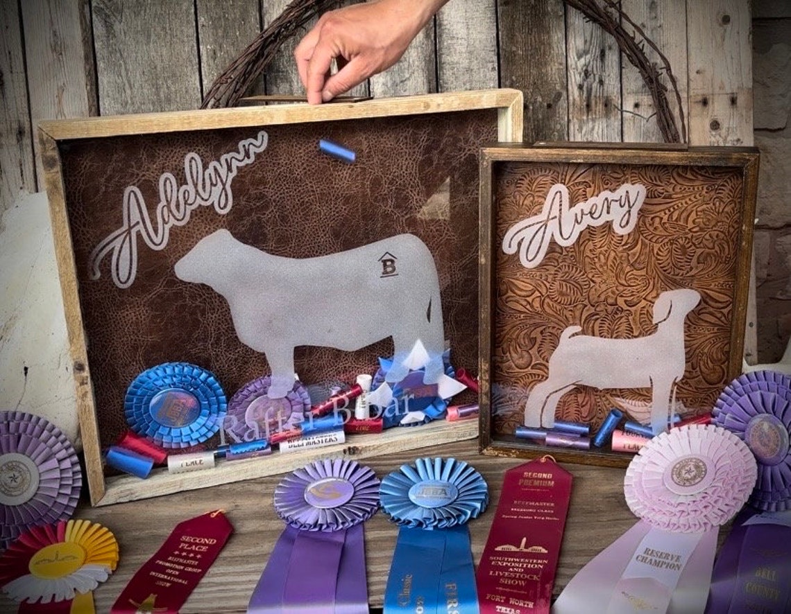 Ribbon Keepsake Shadow Box - Etsy