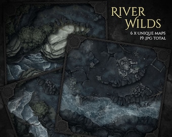 River Battle Map - Etsy