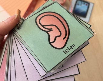 Lanyard Visuals - Non Verbal Communication - Special Education - Etsy